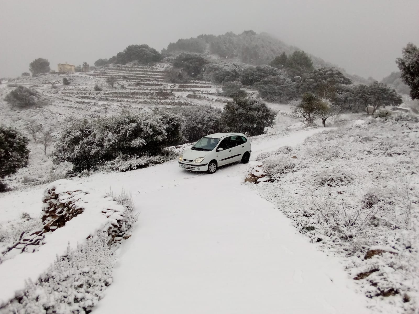 Hasta dónde ha llegado la nieve en la Marina Alta en 15 fotografías