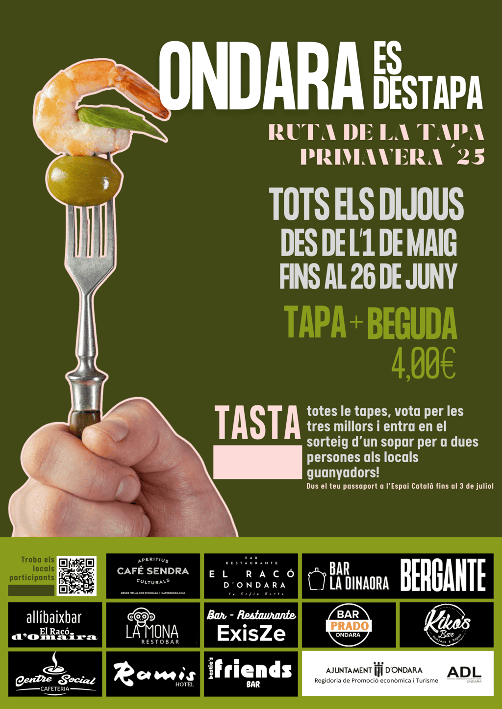 Conoce los bares y sus propuestas de la Ruta de la Tapa «Ondara es ...