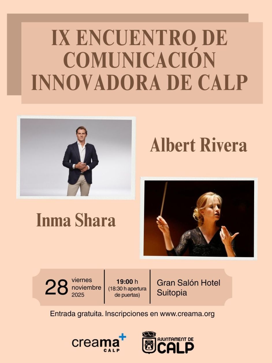 El cartel de Calp con Albert Rivera e Inma Shara en el que no estará ...