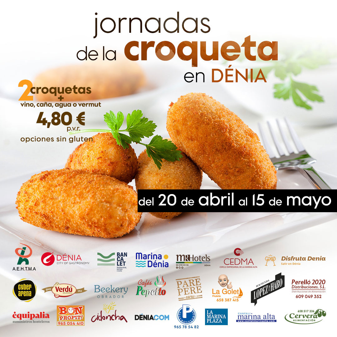 Las 69 propuestas de los 32 bares de las Jornadas de la Croqueta en Dénia