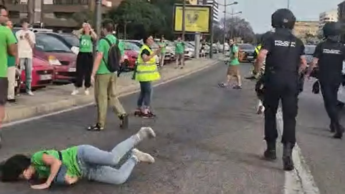 Brutalitat en la vaga: les imatges que mostren una de les agressions ...