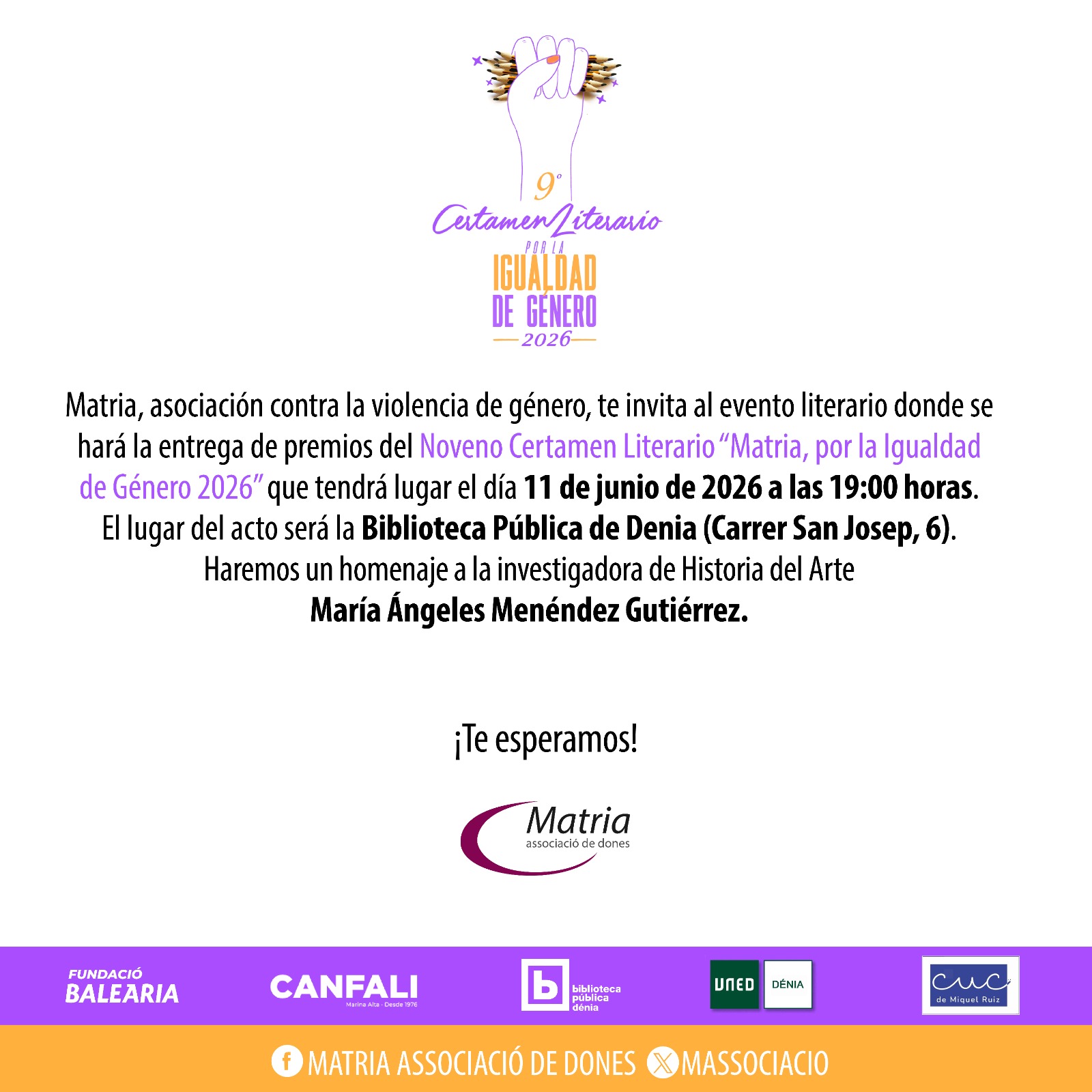 La gala del IX Concurso de Relatos de Matria rendirá tributo a la ...